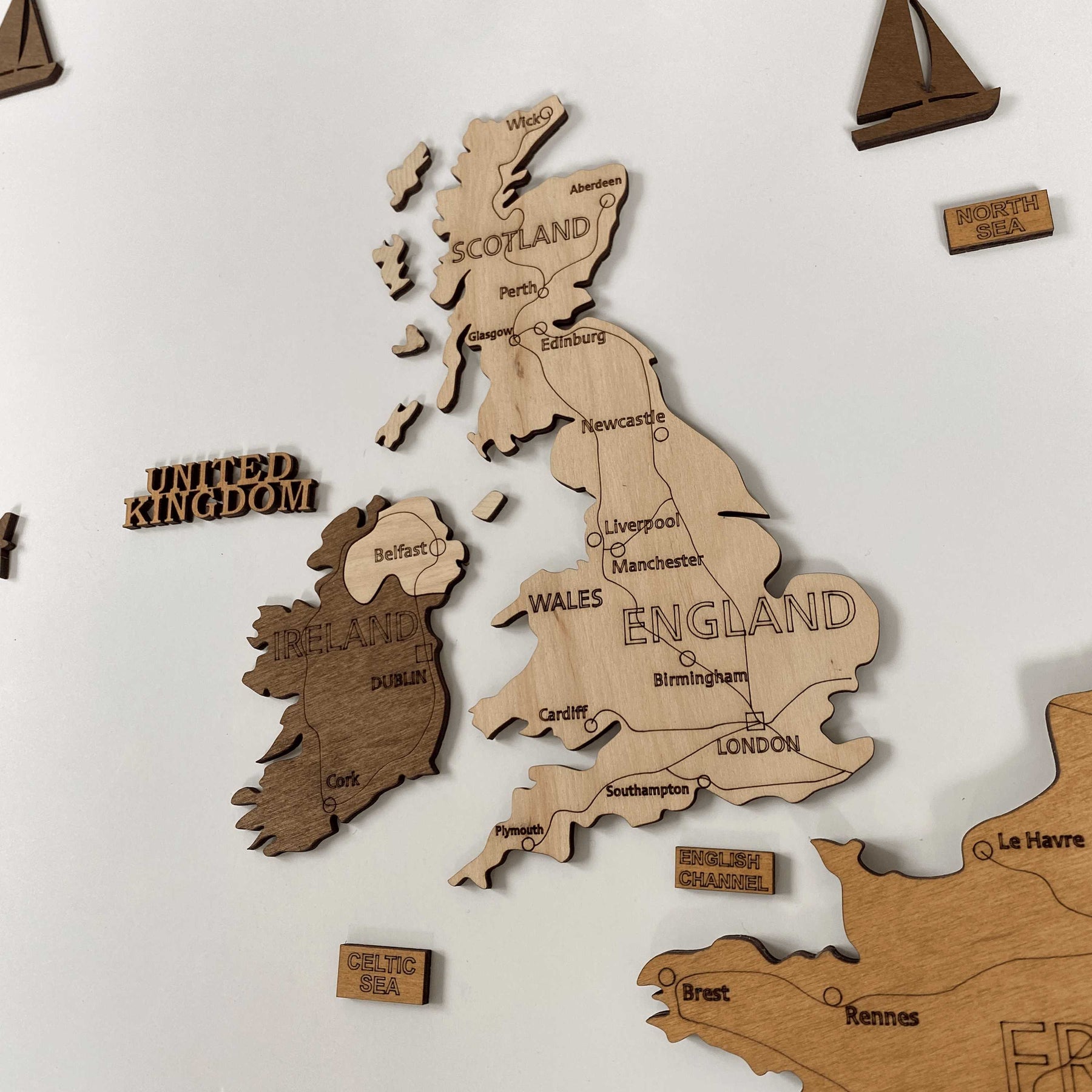 3D WOODEN MAP OF EUROPE – WoodLeo